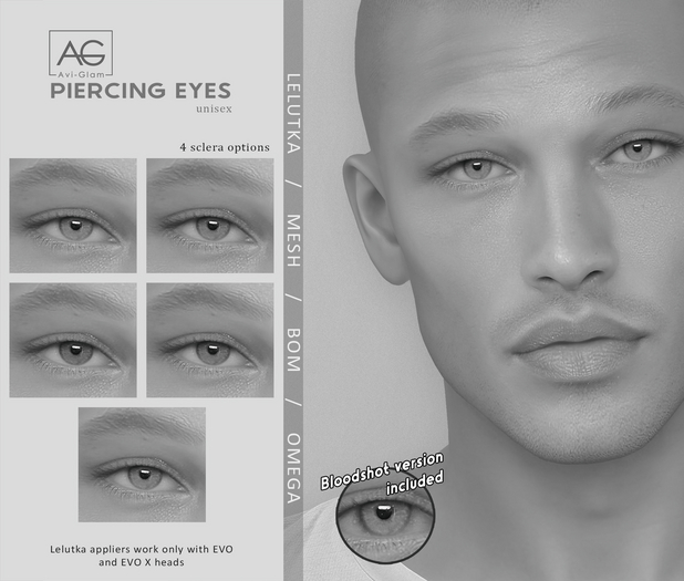 Second Life Marketplace Ag Piercing Eyes Demo